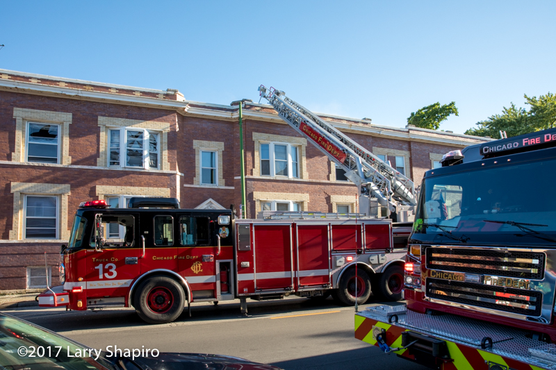 Rosenbauer Commander fire trucks at fire scene | FireScenes.Net